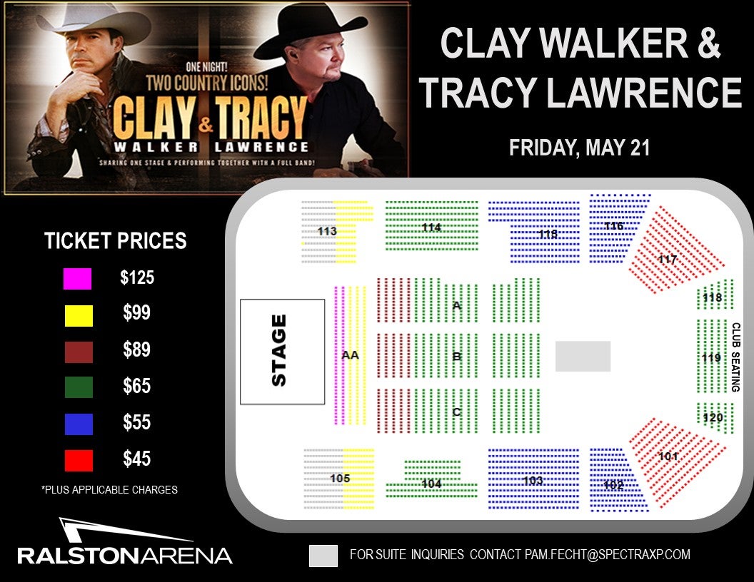 Clay Walker & Tracy Lawrence | Liberty First Credit Union Arena Clay Walker & Tracy Lawrence | Liberty First Credit Union Arena